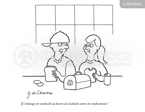 Dessins humoristique et caricaturés avec Cantine