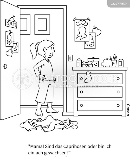 Cartoons und Karikaturen mit Capris