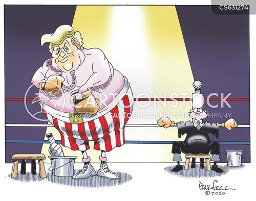 Sparring Cartoons and Comics - funny pictures from CartoonStock