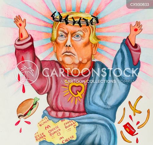 Crown Of Fast Food Cartoons and Comics - funny pictures from CartoonStock