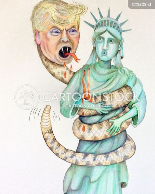 President As A Snake Cartoons and Comics - funny pictures from CartoonStock