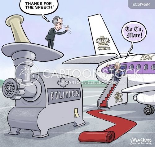 Brief Royal Visit Cartoons and Comics - funny pictures from CartoonStock