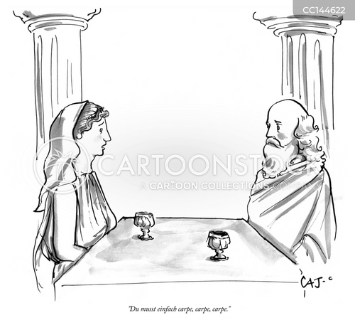 Cartoons und Karikaturen mit Rom