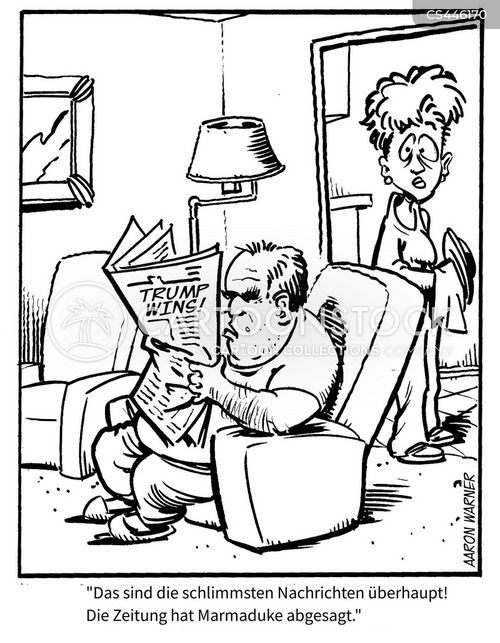 Cartoons und Karikaturen mit Trump-siege
