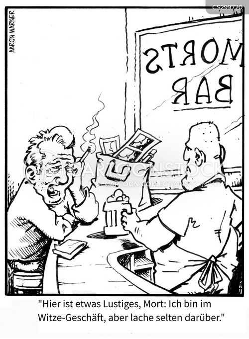 Cartoons und Karikaturen mit Comicstil