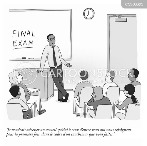Dessins humoristique et caricaturés avec Examen Final