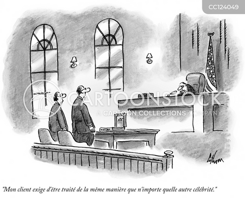 Dessins humoristique et caricaturés avec Justice Américaine