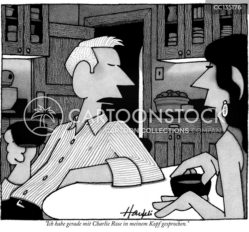 Cartoons und Karikaturen mit Charlie Rose Show