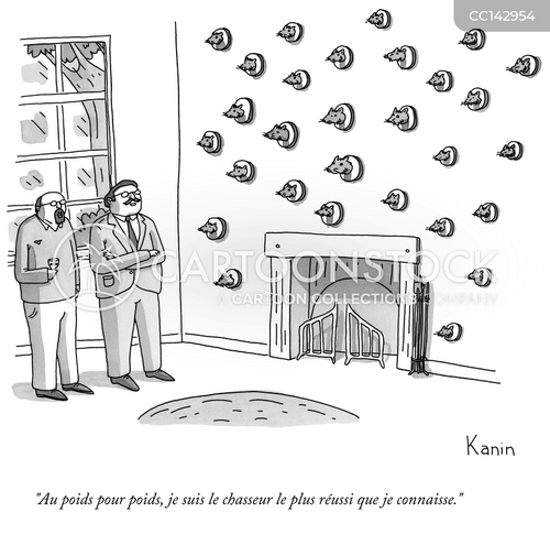 Dessins humoristique et caricaturés avec Chasseur