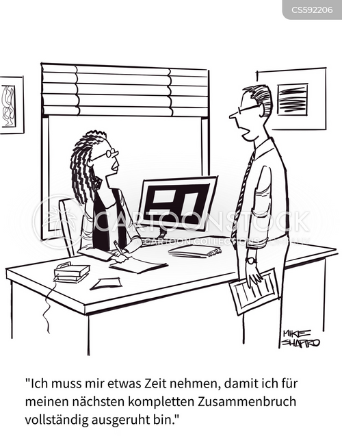 Cartoons und Karikaturen mit Autopanne