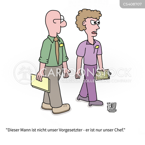 Cartoons und Karikaturen mit Vorgesetzter