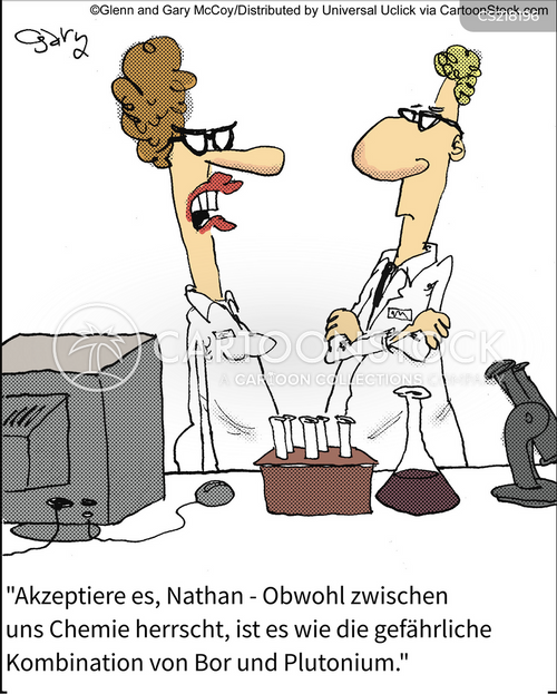 Cartoons und Karikaturen mit Chemische Anziehung