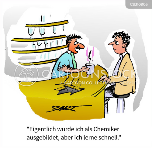Grappige Organische Chemie Cartoons Laborant Etsy België