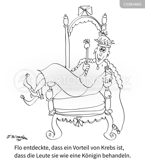 Cartoons und Karikaturen mit Chemotherapie