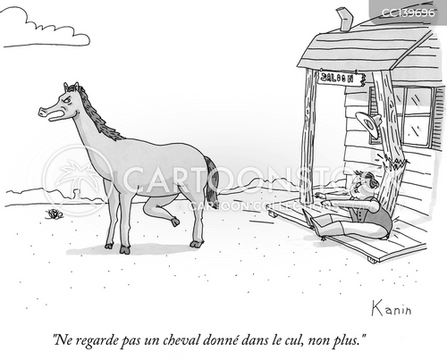 Dessins humoristique et caricaturés avec Comportement Du Cheval