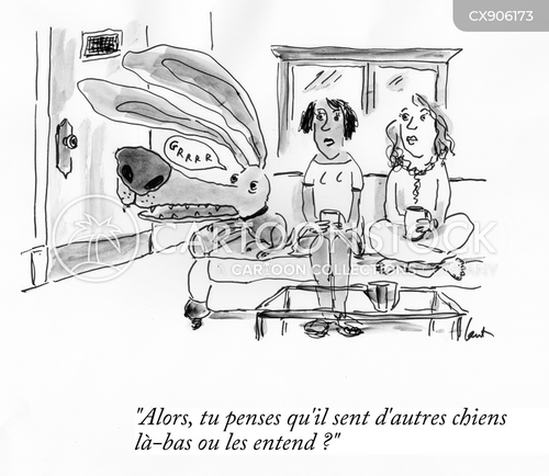 Dessins humoristique et caricaturés avec Communication Des Chiens