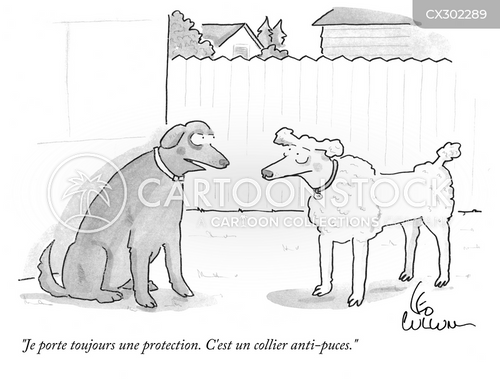 Dessins humoristique et caricaturés avec Traitement Des Puces