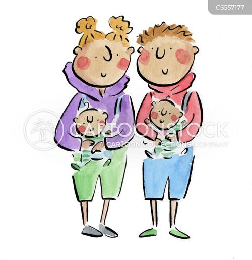 Twin Babies Cartoons and Comics - funny pictures from CartoonStock