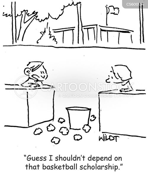 Basketball Dreams Cartoons and Comics - funny pictures from CartoonStock