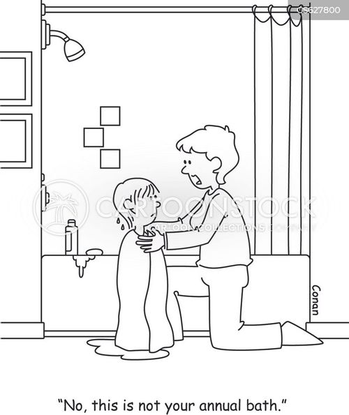 Bathrobe Cartoons and Comics - funny pictures from CartoonStock