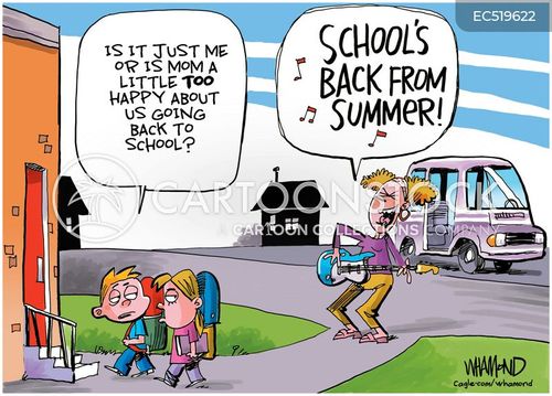 Go Home From School Cartoon
