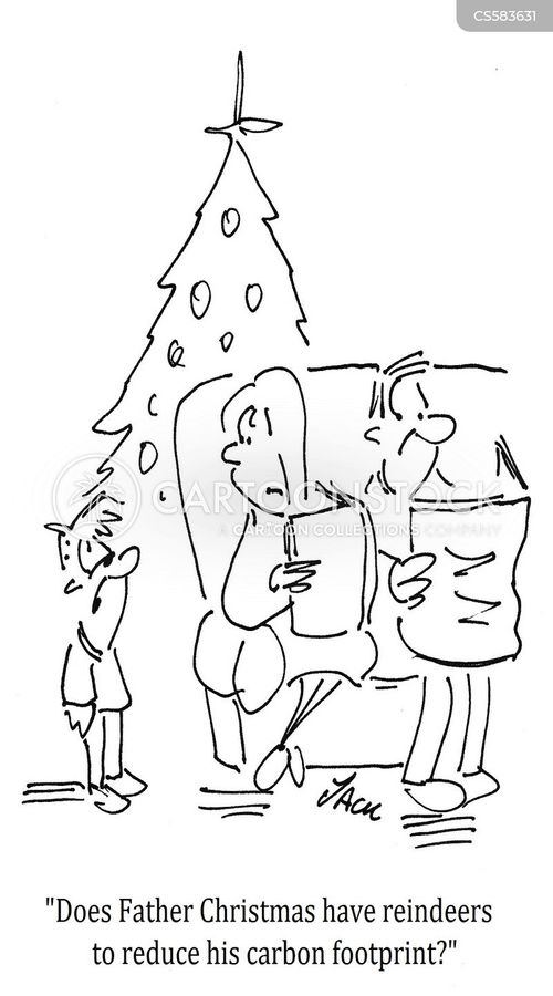 Father Christmas Cartoons and Comics - funny pictures from CartoonStock