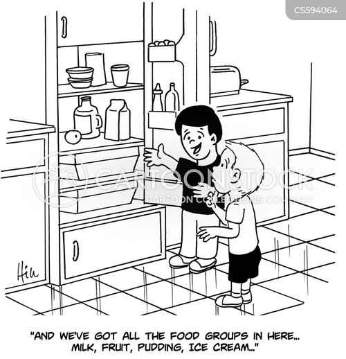 Raid The Fridge Cartoons and Comics - funny pictures from CartoonStock