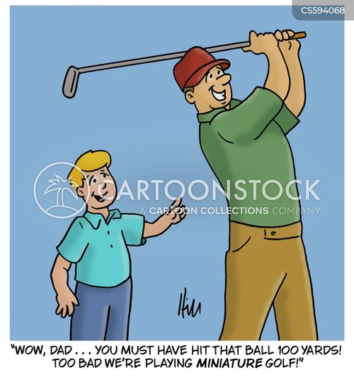 Mini Golf Cartoons and Comics - funny pictures from CartoonStock