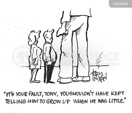 Oversized Child Cartoons and Comics - funny pictures from CartoonStock