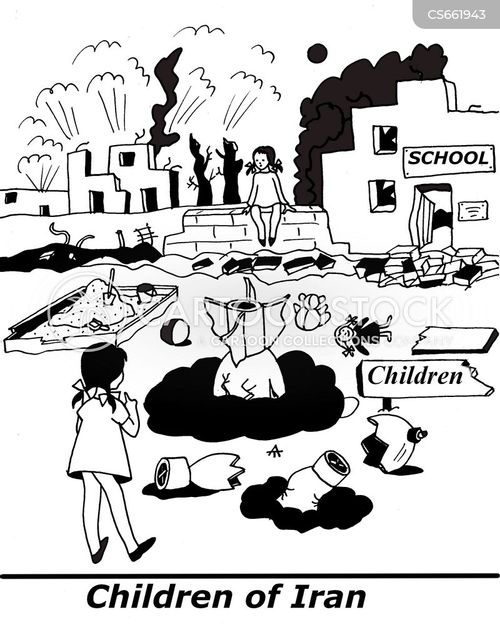 Toys Amid Rubble Cartoons and Comics - funny pictures from CartoonStock