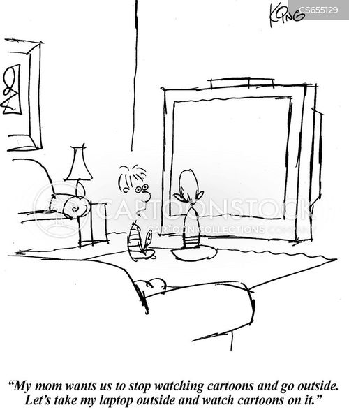Outside But Still Watching Cartoons and Comics - funny pictures from ...