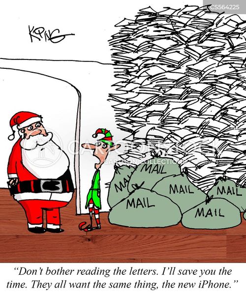 Santas Helpers Cartoons and Comics - funny pictures from CartoonStock