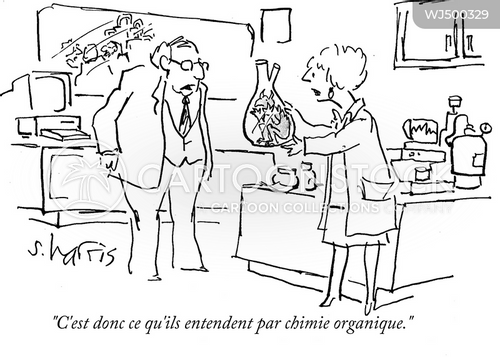 Dessins humoristique et caricaturés avec Test De Chimie