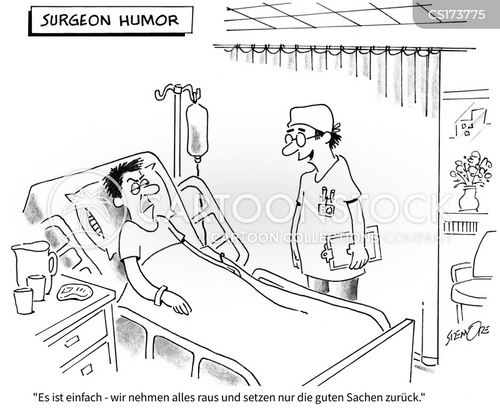 Cartoons und Karikaturen mit Chirurgiehumor
