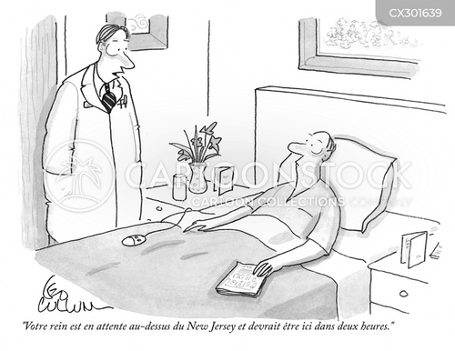 Dessins humoristique et caricaturés avec Récupération Après Chirurgie