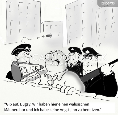 Cartoons und Karikaturen mit Chor