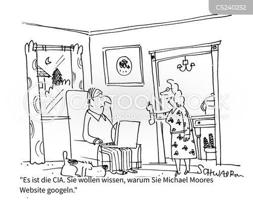 Cartoons und Karikaturen mit Michael Moore