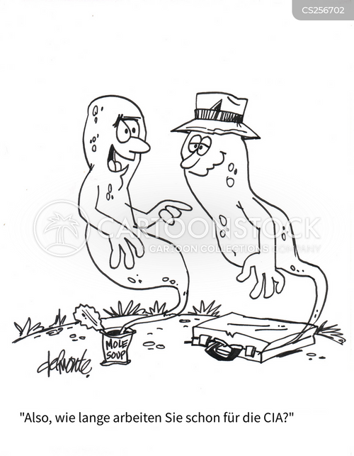 Cartoons und Karikaturen mit Cia Agent