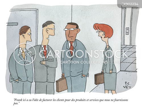 Dessins humoristique et caricaturés avec Pratique Commerciale