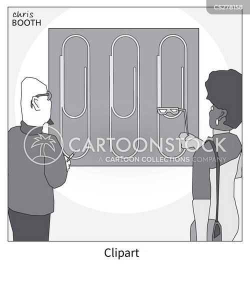 Cartoons und Karikaturen mit Op Art