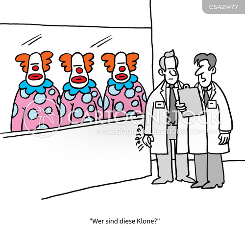 Cartoons und Karikaturen mit Als Clowns Verkleidet