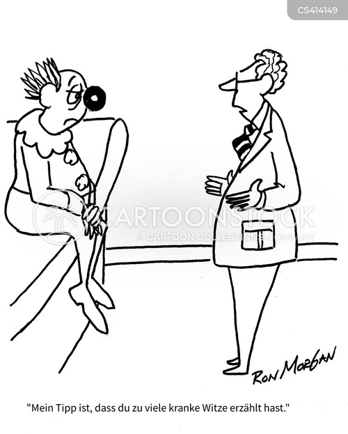 Cartoons und Karikaturen mit Kranker Witz