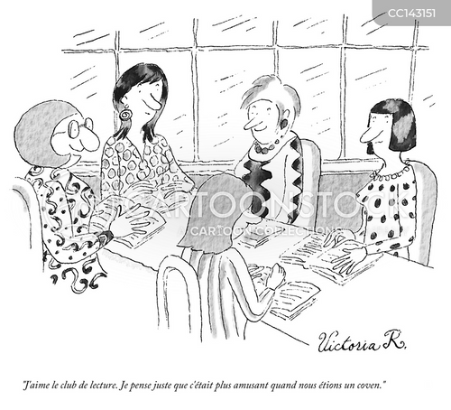 Dessins humoristique et caricaturés avec Communautés De Lecture