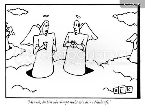 Cartoons und Karikaturen mit Posthumer Inhalt