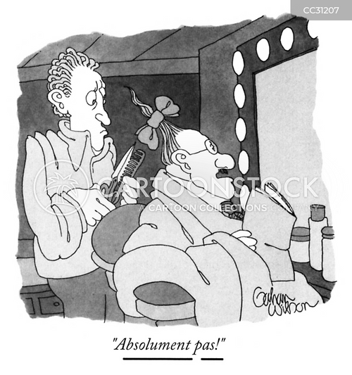 Dessins humoristique et caricaturés avec Coiffeur Professionnel