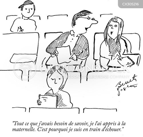Dessins humoristique et caricaturés avec Maternelle