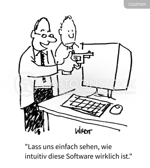 Cartoons und Karikaturen mit Computer-apps