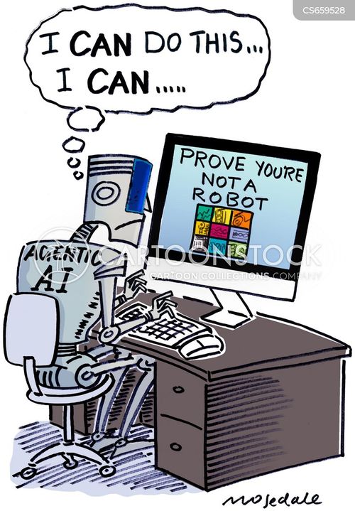 Agentic Ai Robot Cartoons and Comics - funny pictures from CartoonStock