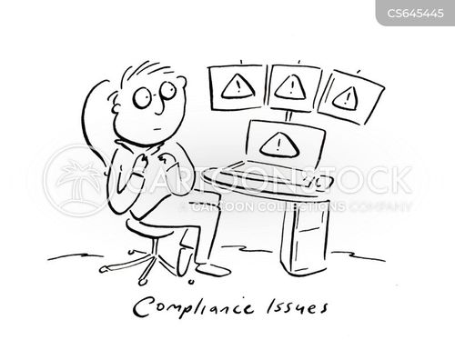 Compliance Warning Cartoons and Comics - funny pictures from CartoonStock