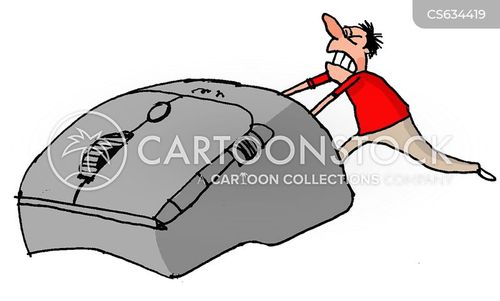 Pushing Cartoons and Comics - funny pictures from CartoonStock